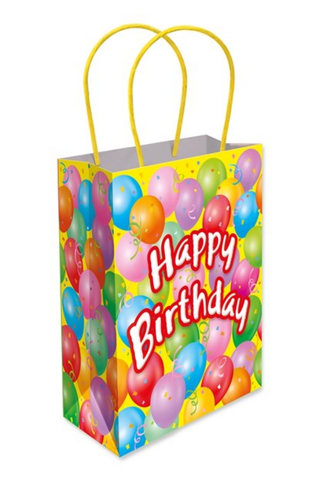 Happy Birthday Paper Party Bag with handles – PartyBag.ie